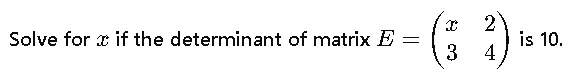 Matrices and Determinants Questions for IPMAT 2026 Prep