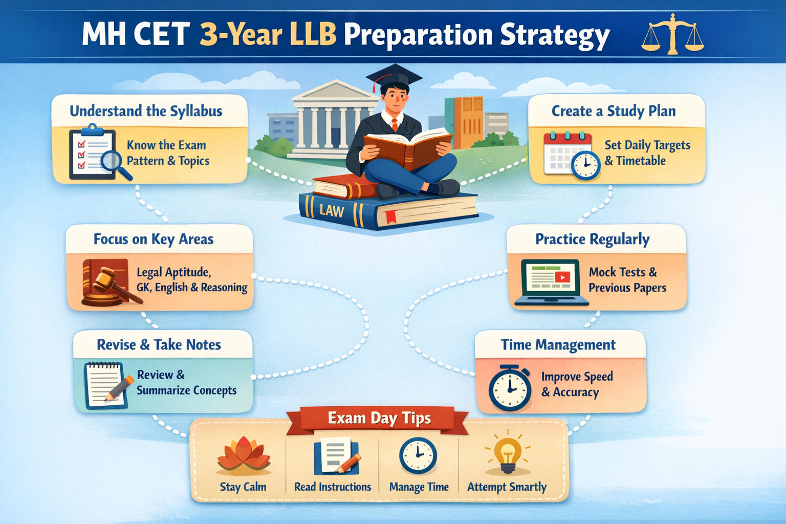 MH CET 3 Year LLB Preparation Strategy 2026 [Study Plan & Tips]