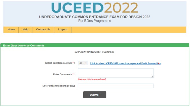 UCEED 2023 Answer Key Download pdf Here